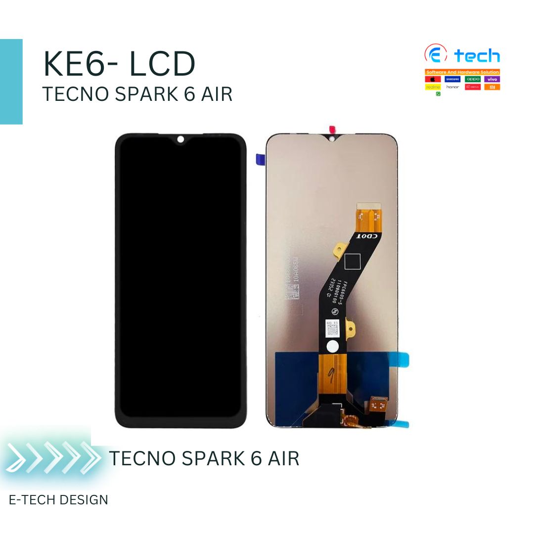 Tecno spark 6 air KE6 LCD - E-tech Electronixs & Accessories